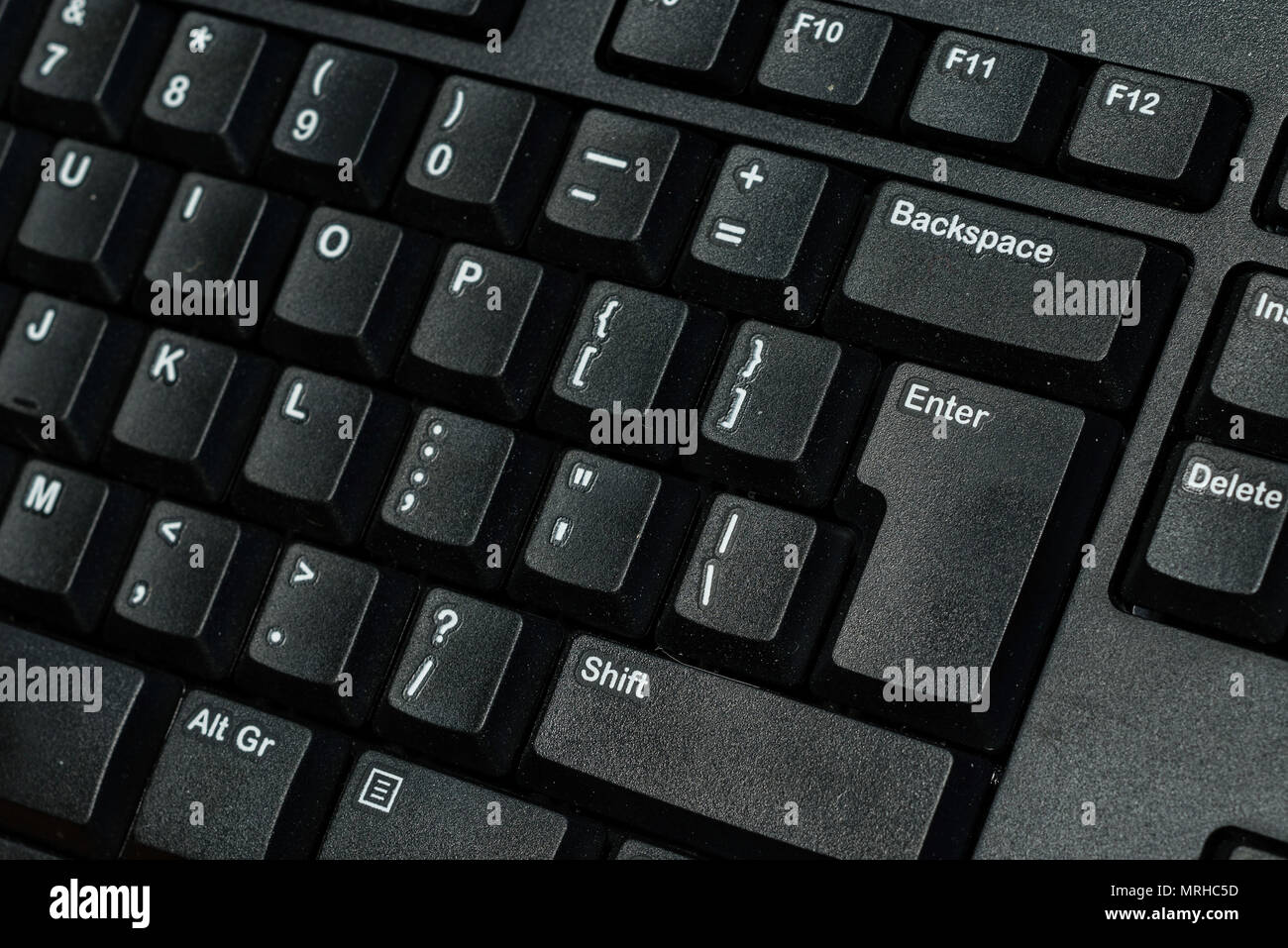 Black computer keyboard Stock Photo - Alamy