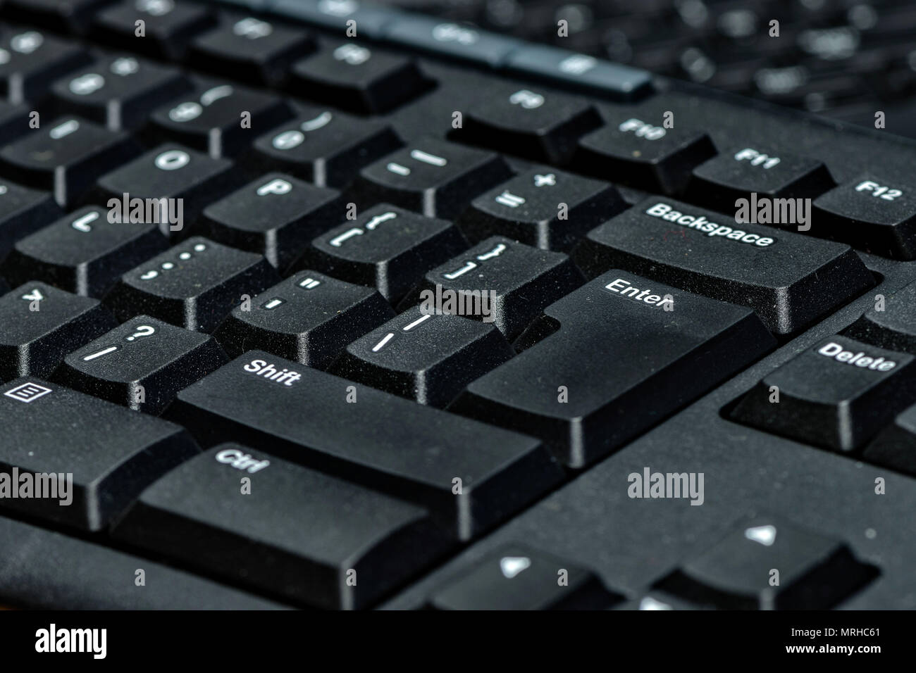 Black computer keyboard Stock Photo - Alamy