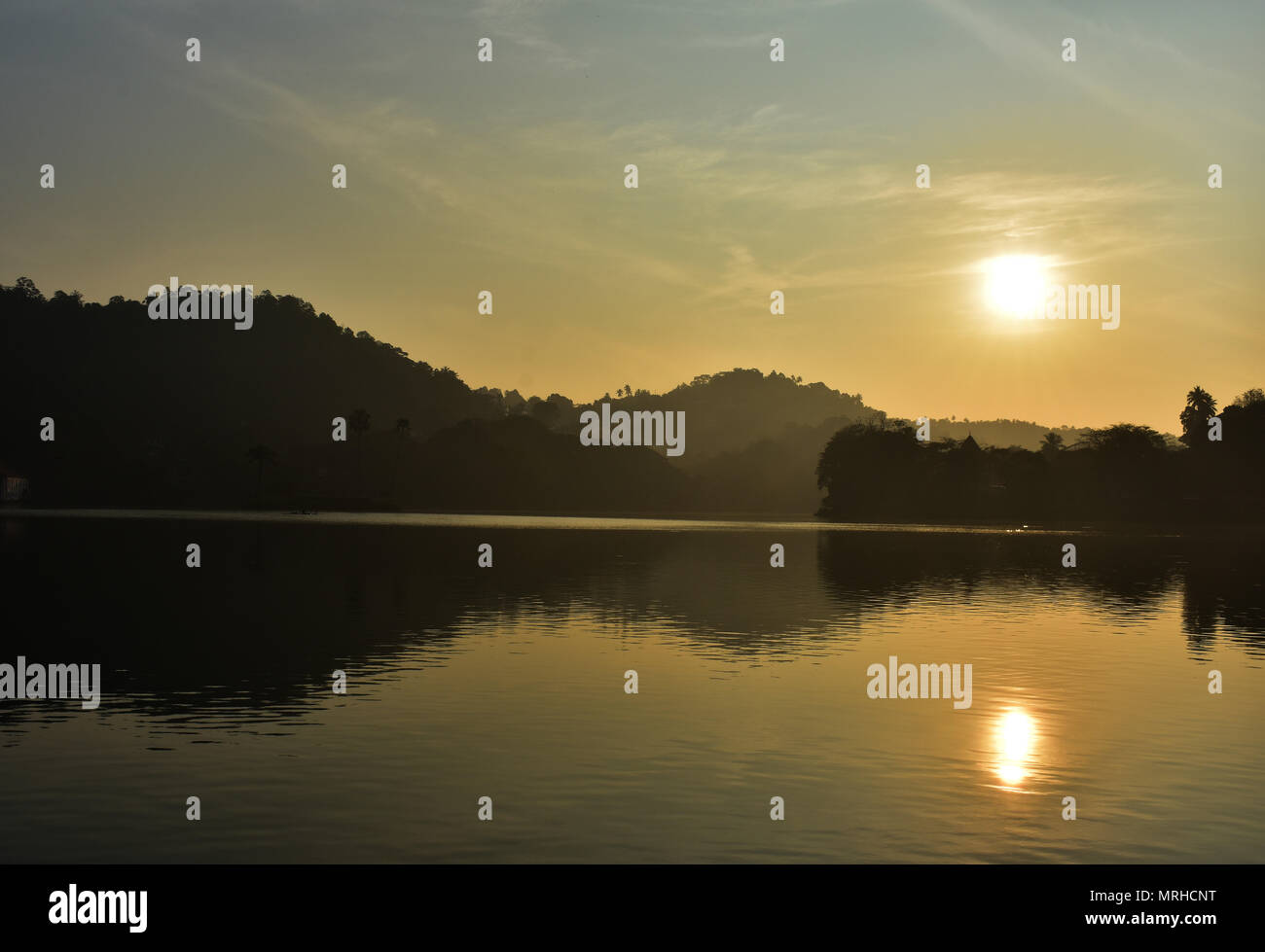 sunrise , water reflection Stock Photo - Alamy