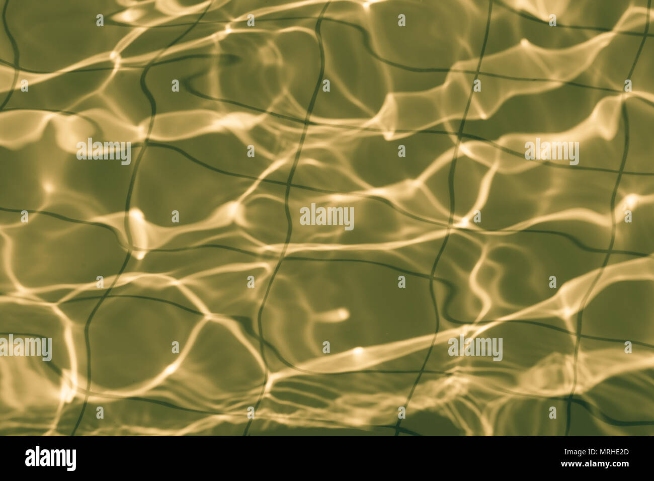 Yellow water in pool view from above, texture or background Stock Photo ...
