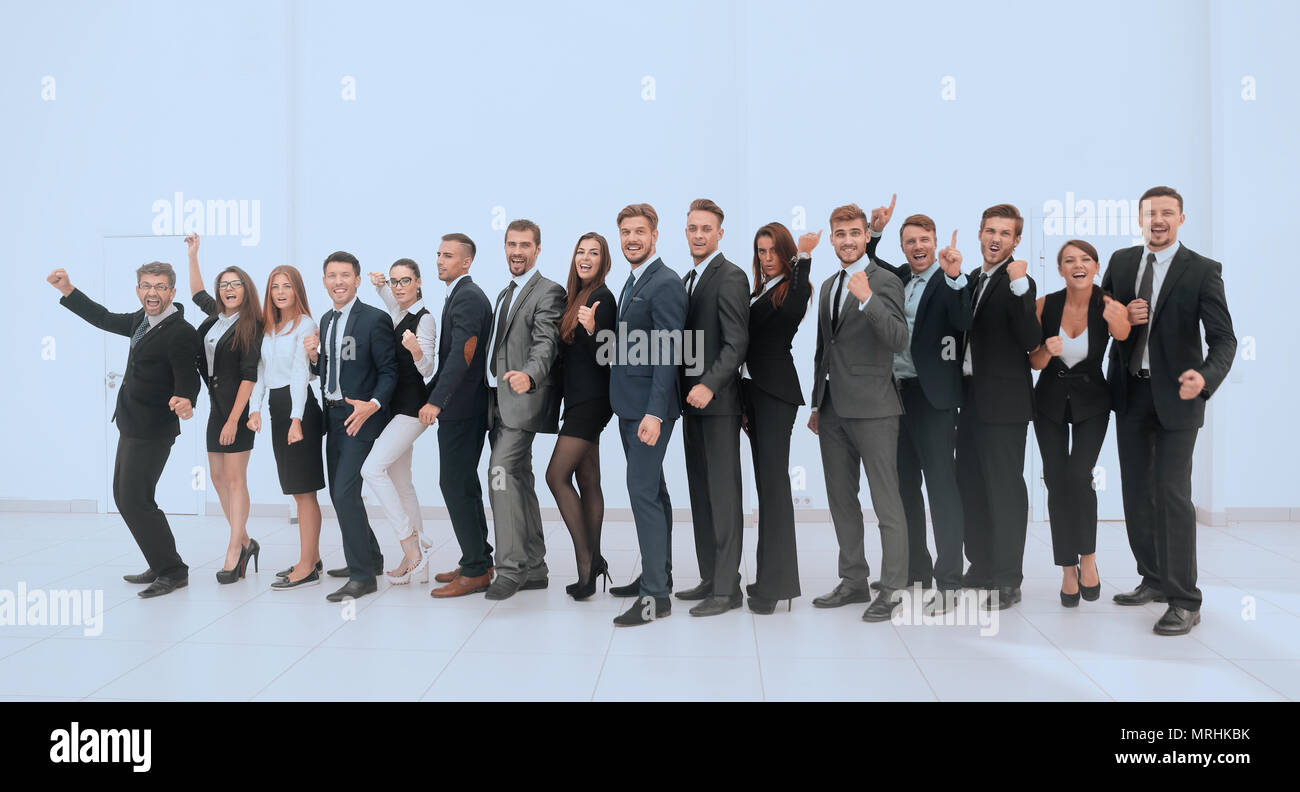 leader with creative business team Stock Photo - Alamy