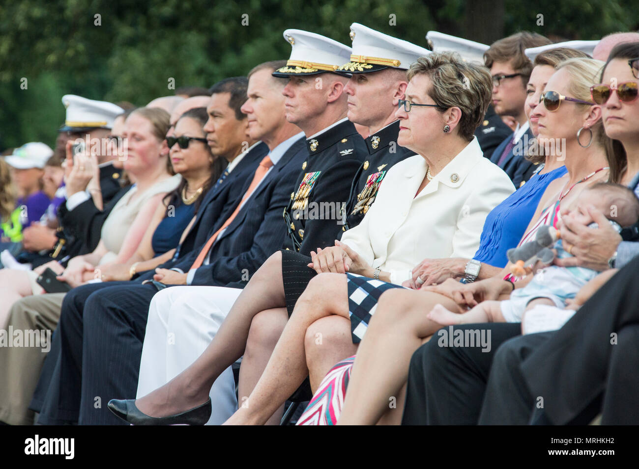 From center left, U.S. Marine Corps Col. Tyler J. Zagurski, commanding ...