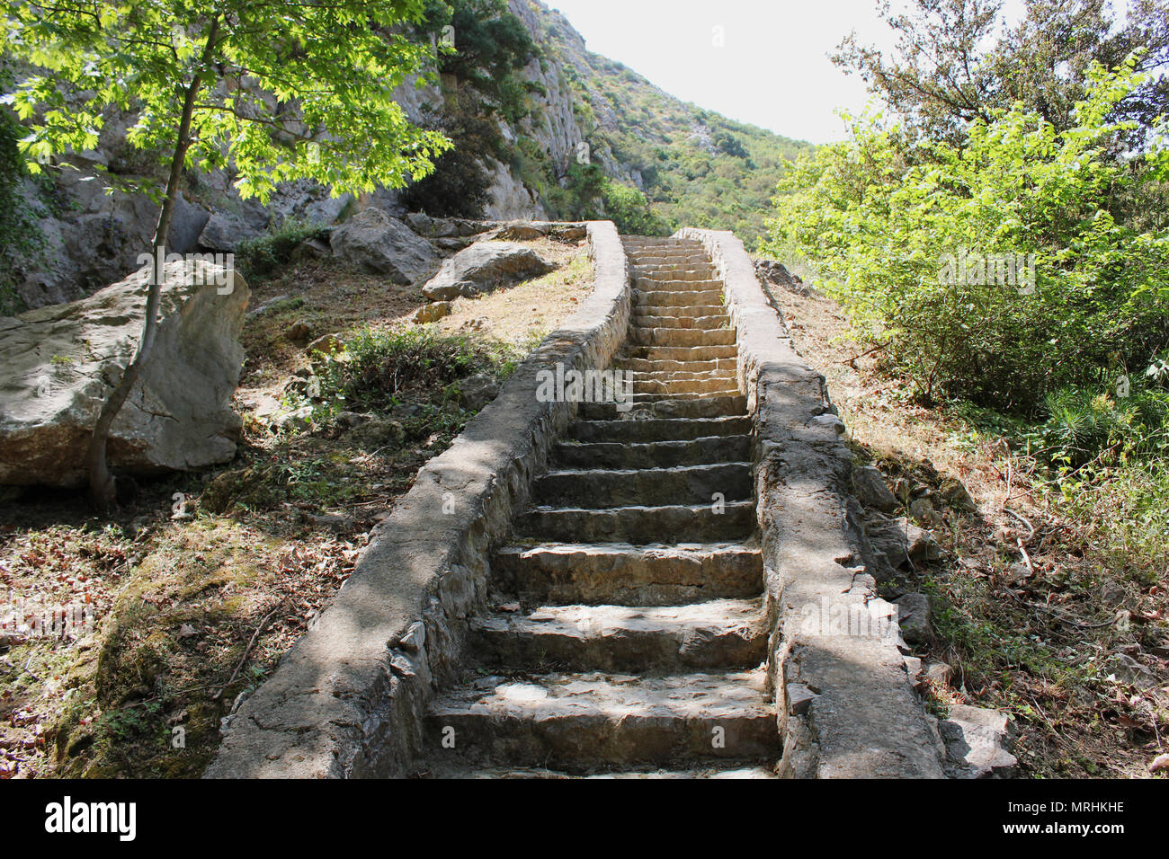 Waterfalls of Petra Boeotia Greece Stock Photo - Alamy