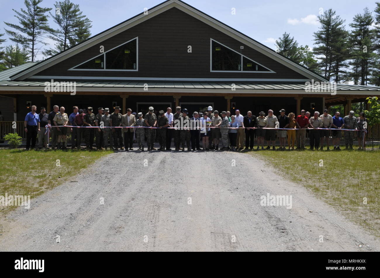 A ribbon cutting ceremony is held at of the newly built 10,000 square ...