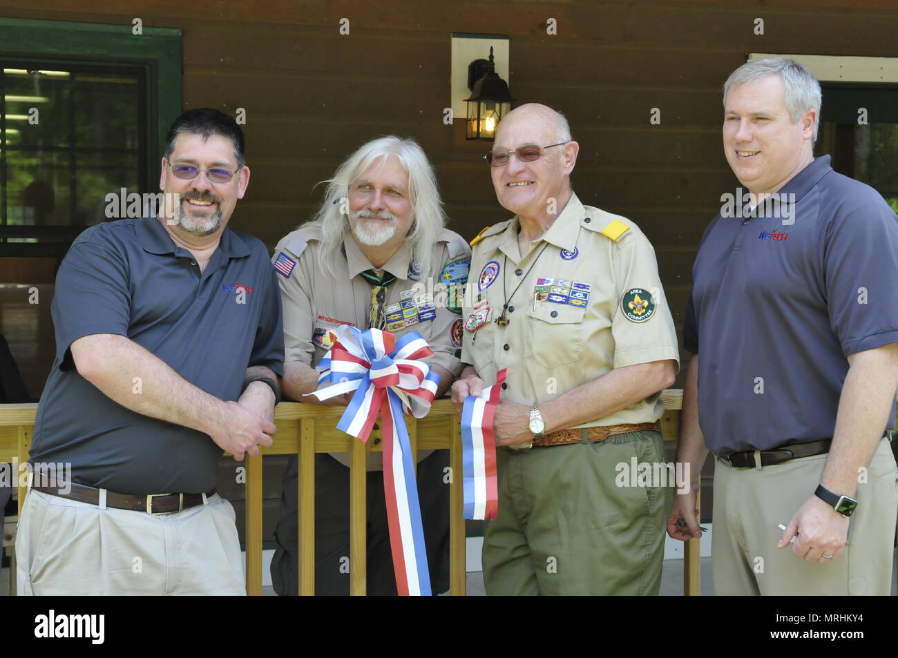 Jack Waite, Camp Director, (shown second from left) along with other ...