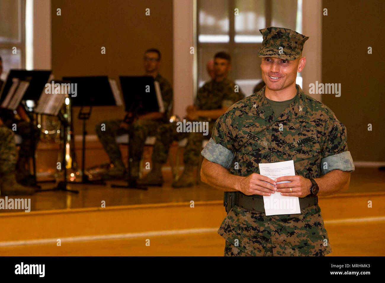 U.S. Marine Col. Michael J. Perez, commanding officer of 22nd Marine ...