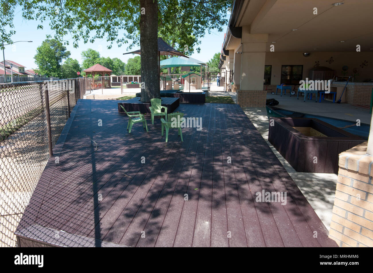 Maxwell AFB, Ala. - Ongoing construction on outdoor play area for the ...