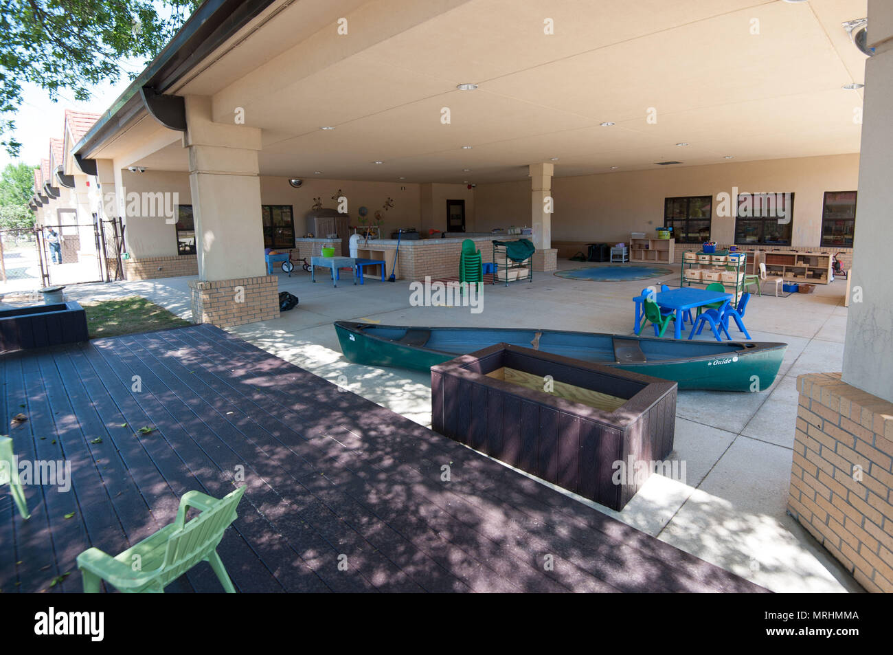 Maxwell AFB, Ala. - Ongoing construction on outdoor play area for the ...