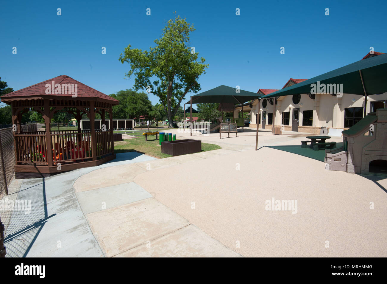 Maxwell AFB, Ala. - Ongoing construction on outdoor play area for the ...