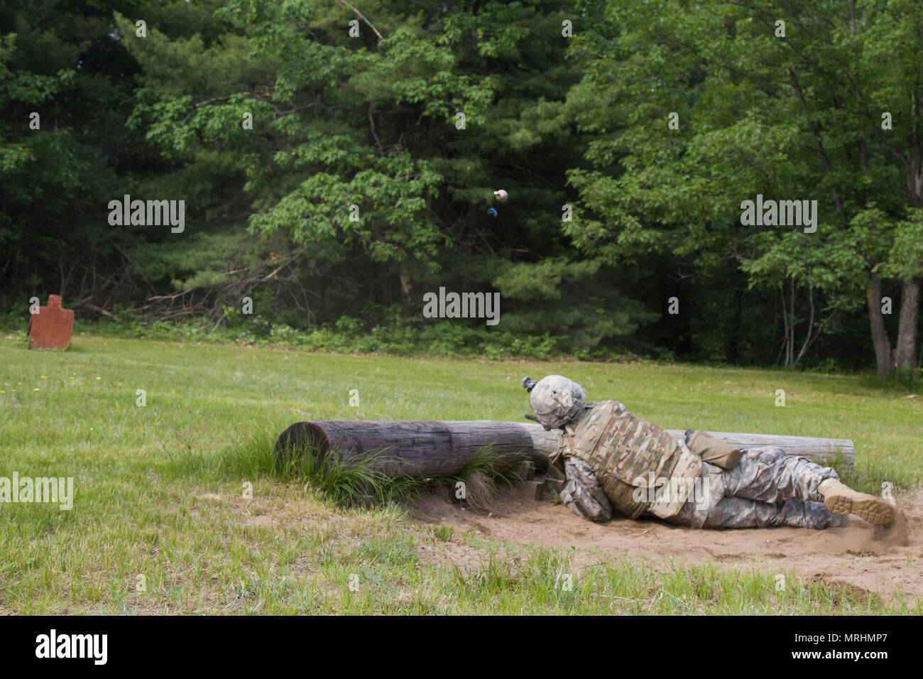 A Soldier with Alpha Company, 572nd Brigade Engineer Battalion, 86th ...