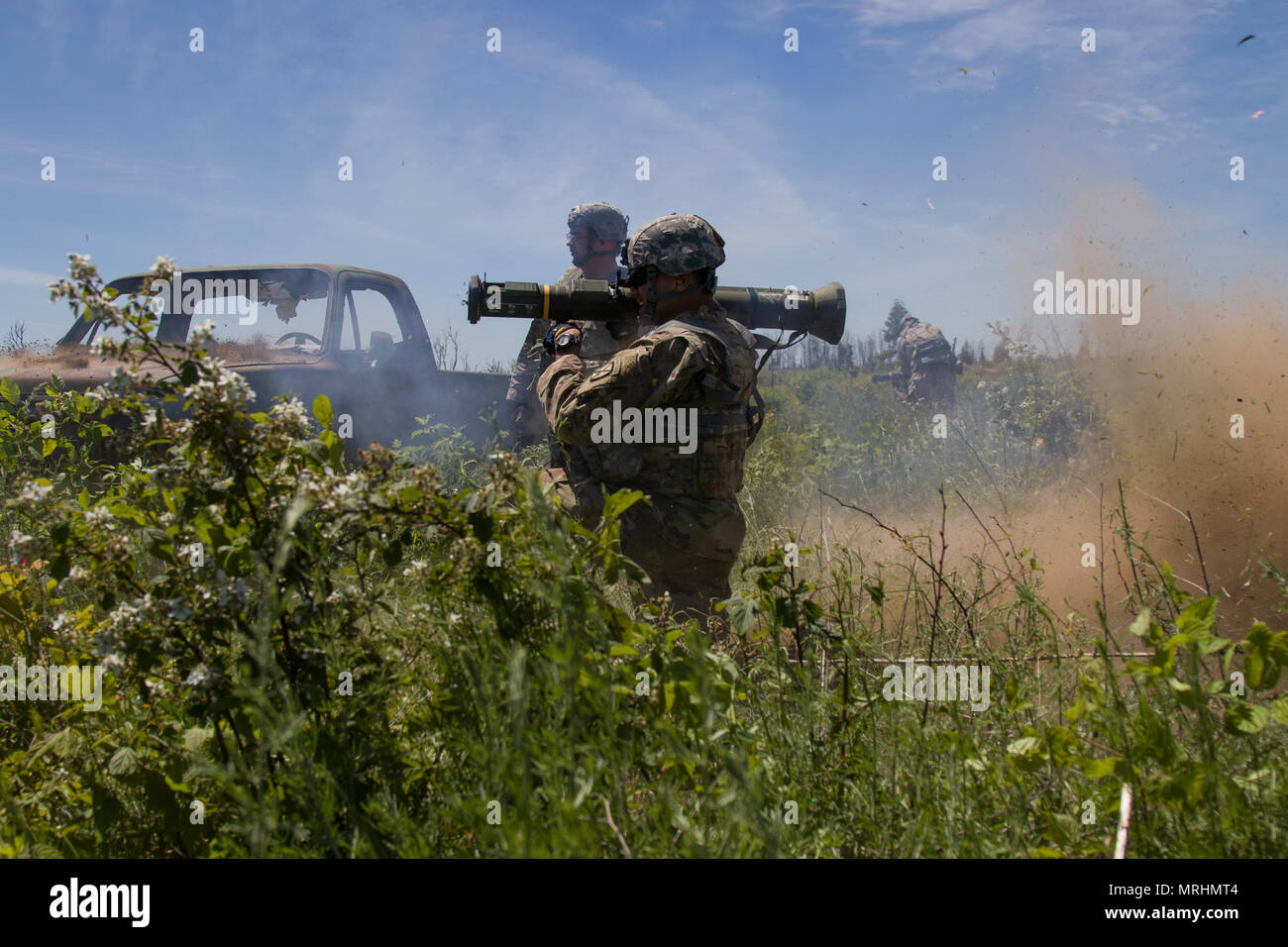 A U.S. Soldier with 1st Squadron, 172nd Cavalry Regiment, 86th Infantry ...