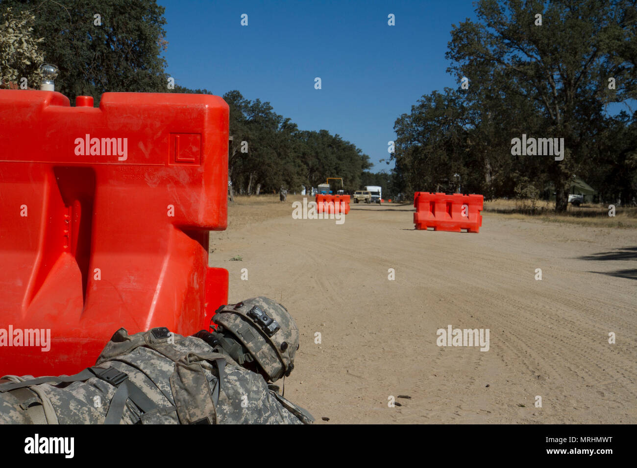 U.S. Army Pvt. Charly Ubaldo takes a defensive fighting position during ...
