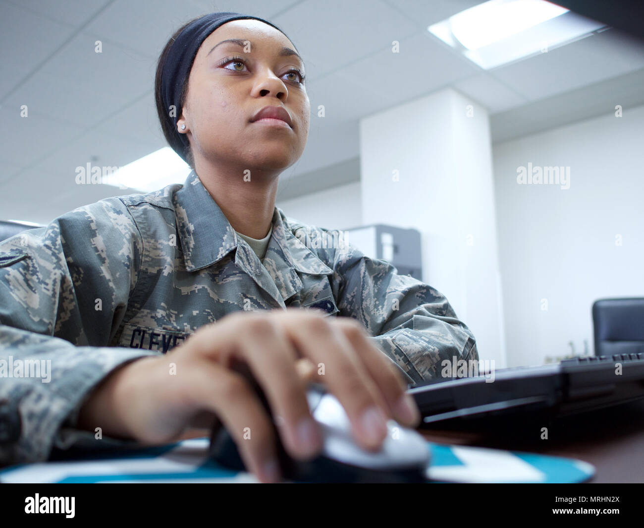 Airman 1st Class Cerina Cleveland, a maintenance scheduler with the ...