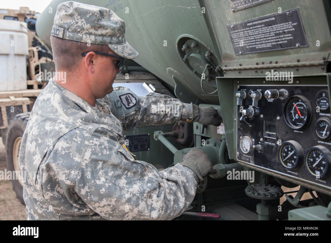 U.S. Army Pfc. Shane McCloud, Company A, 139th Brigade Support ...