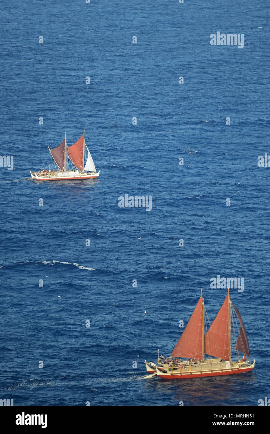 Polynesian voyaging canoes hi-res stock photography and images - Alamy