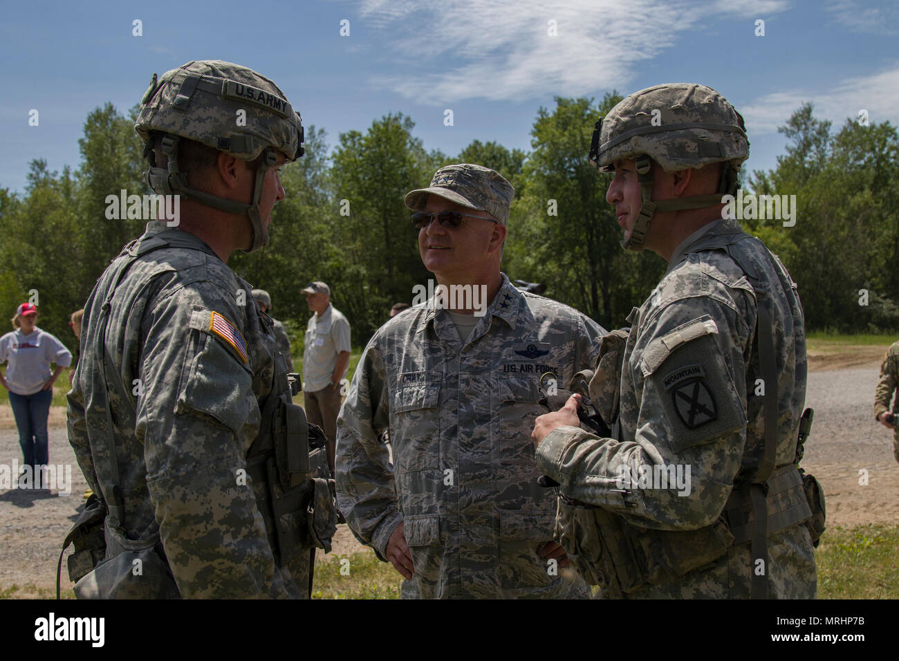U.S. Army Capt. Mark Bowen and 1st Sgt. Patrick Creamer, both assigned ...