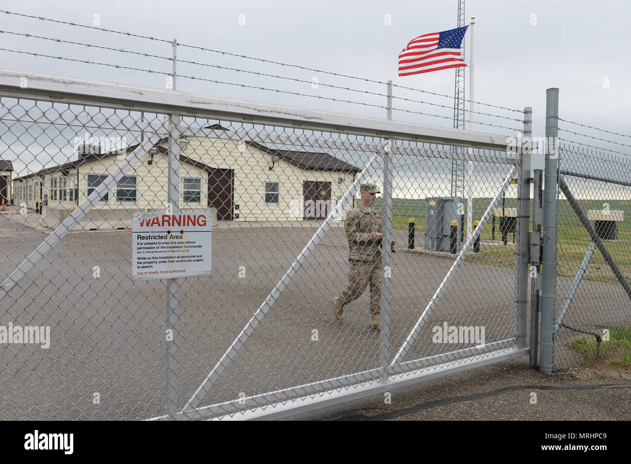 U.S. Air Force Master Sgt. Paul Skees, of the 219th Security Forces ...