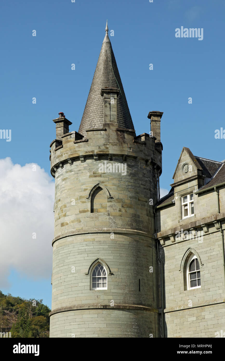 Path to Inverary Castle Stock Photo - Alamy