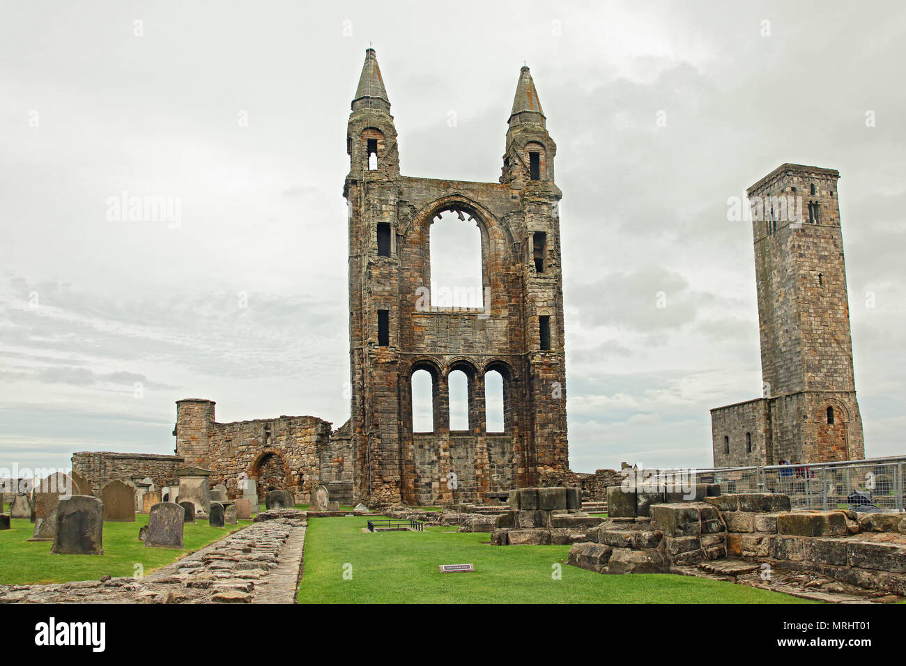 Ruin of St Andrews Cathedral in St Andrews Scotland Stock Photo - Alamy