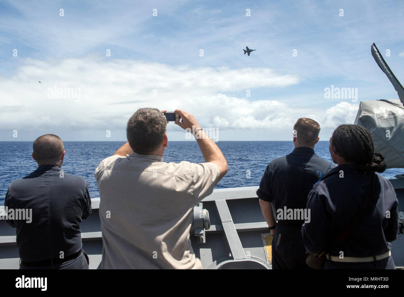 170618-N-FT178-088 PACIFIC OCEAN (June 18, 2017) Sailors and their ...