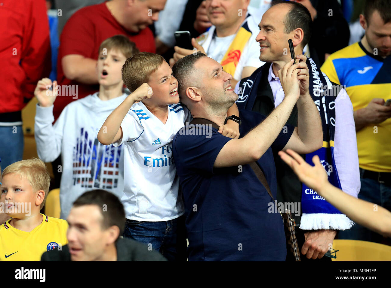 Football selfie fan fans mid length half hi-res stock photography and ...