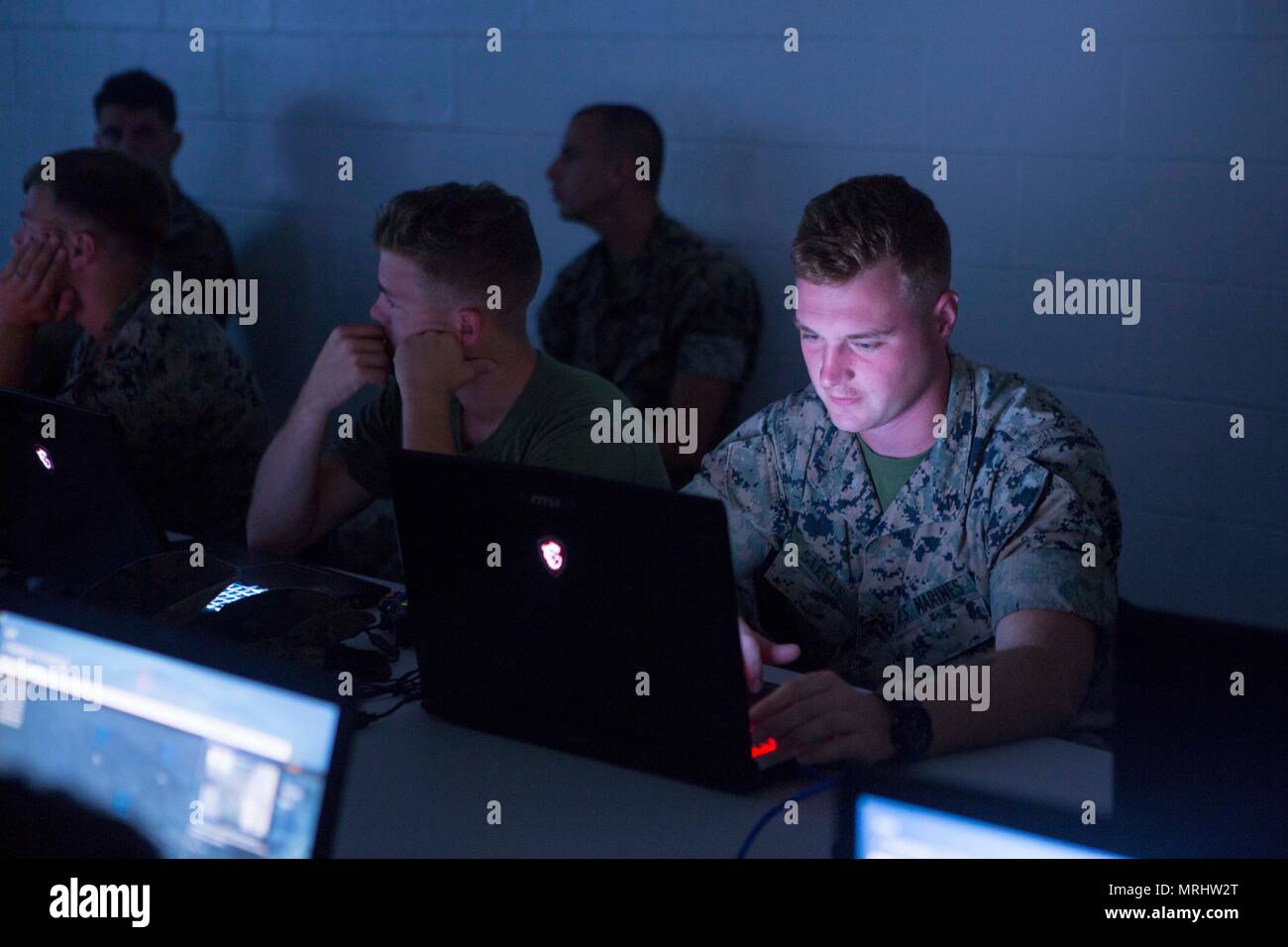 U.S. Marines with 1st Battalion, 6th Marine Regiment, 2d Marine ...