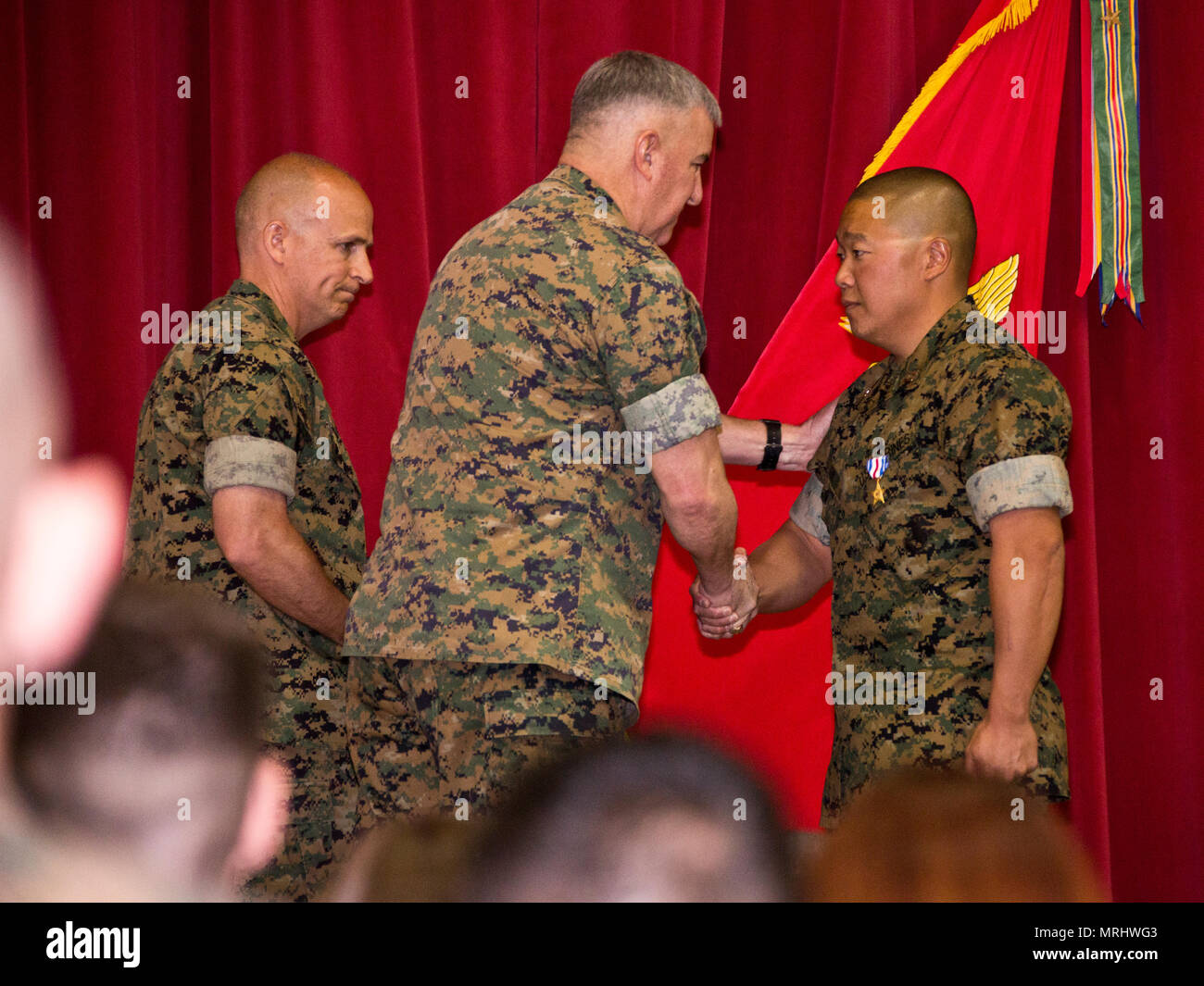 U.S. Marine Corps Gen. Glenn M. Walters, middle, 34th assistant ...