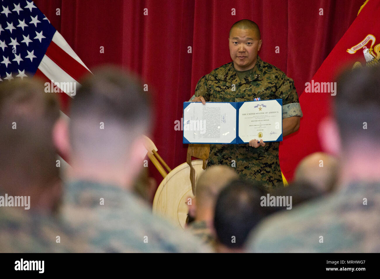 U.S. Marine Corps Gen. Glenn M. Walters, right, 34th assistant ...