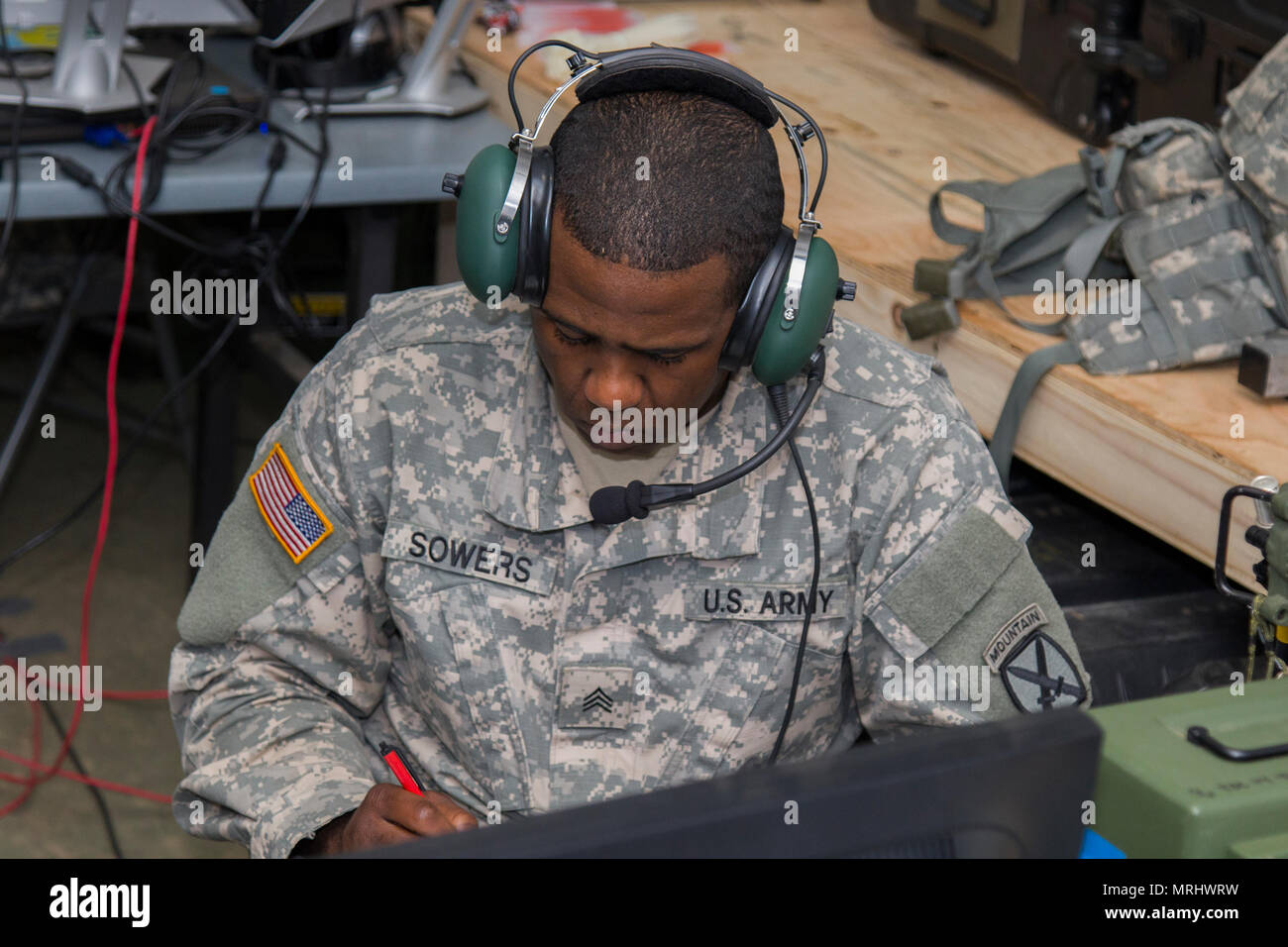 U.S. Army Sgt. Brandon Sowers, Headquarters, Headquarters Company, 86th ...