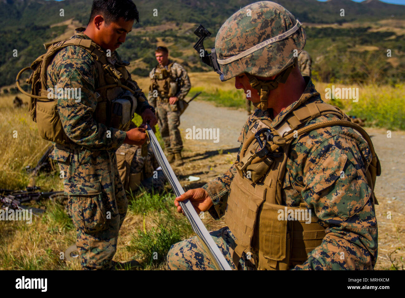 Cpl. Grant Wade and Cpl. Damian Acosta, both combat engineers with 2nd ...