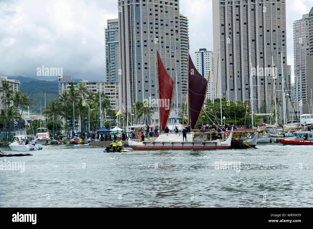 170617-N-WC566-0098 HONOLULU (June 17, 2017) The traditional Polynesian ...