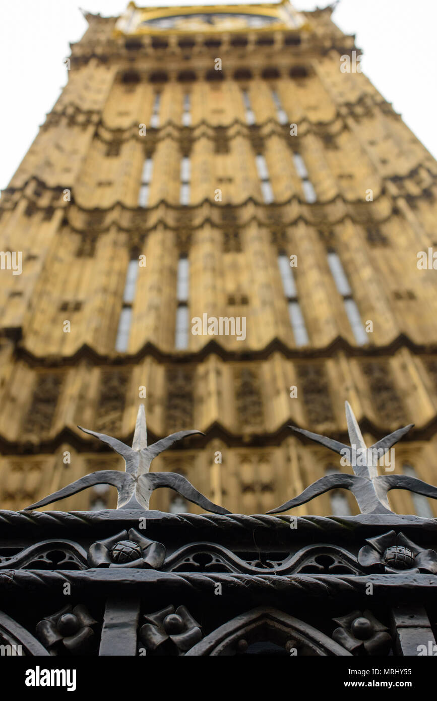 Elizabeth Tower housing the world famous Big Ben, the nickname for the ...