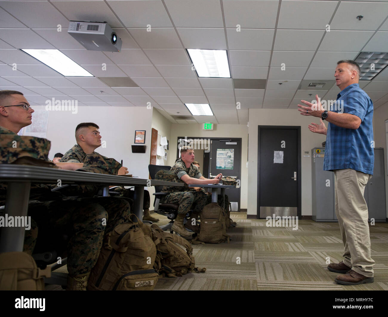 James Goodwin, instructor for the MK-154 Launcher Mine Clearance kit ...