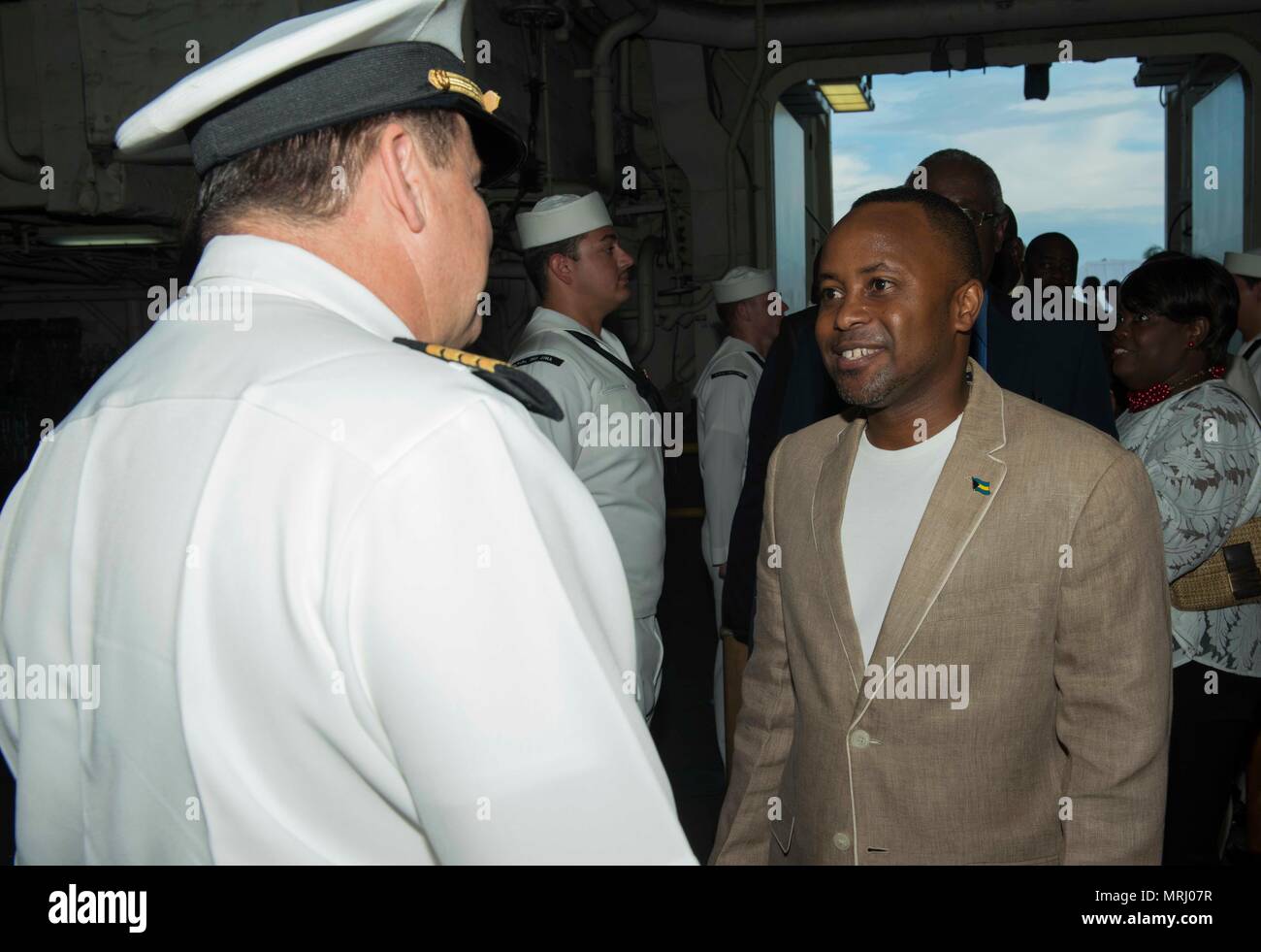 FREEPORT, Bahamas (June 16, 2017) Capt. James Midkiff (left ...