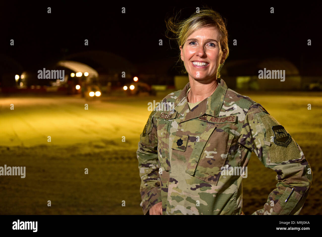 Lt. Col. Heidi Gibson, 407th Expeditionary Civil Engineer Squadron ...