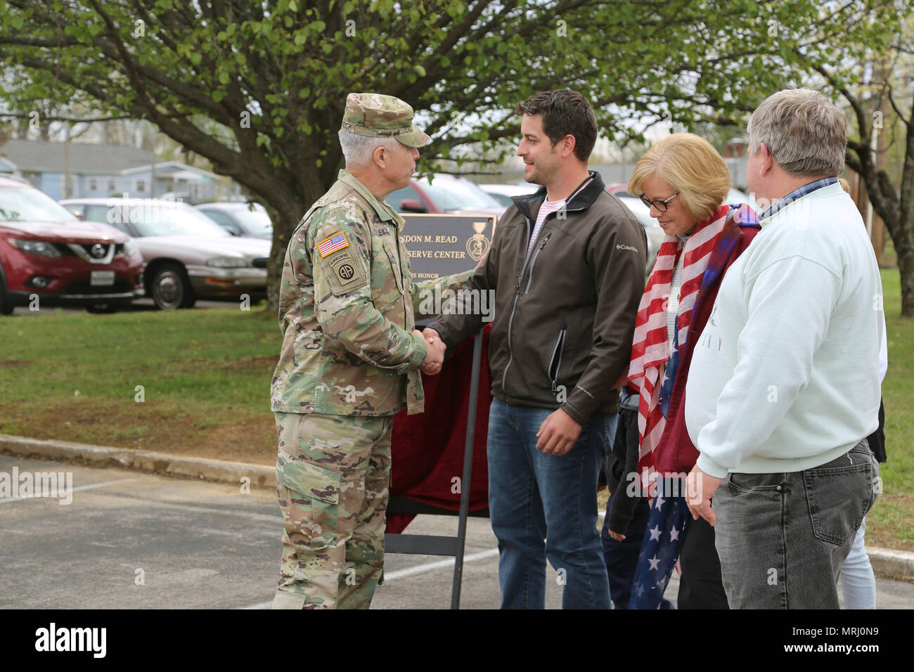 During the official dedication of the Sgt. Brandon M. Read U.S. Army ...