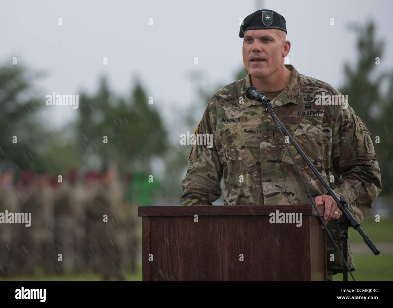 U.S. Army Brig. Gen. Edwin J. Deedrick, commanding general 1st Special ...