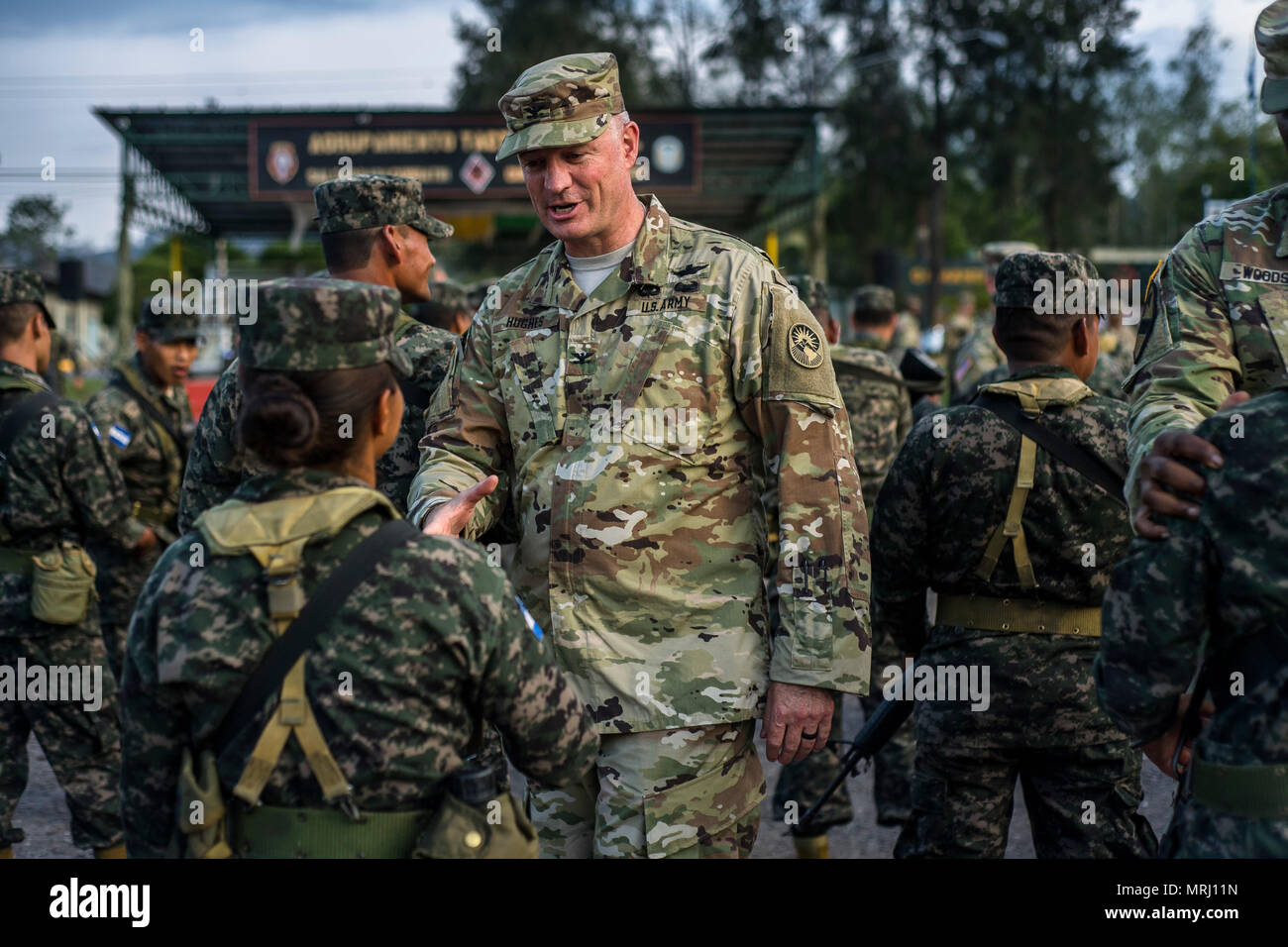 Col. Brian Hughes, Commander of Joint Task Force – Bravo congratulates ...