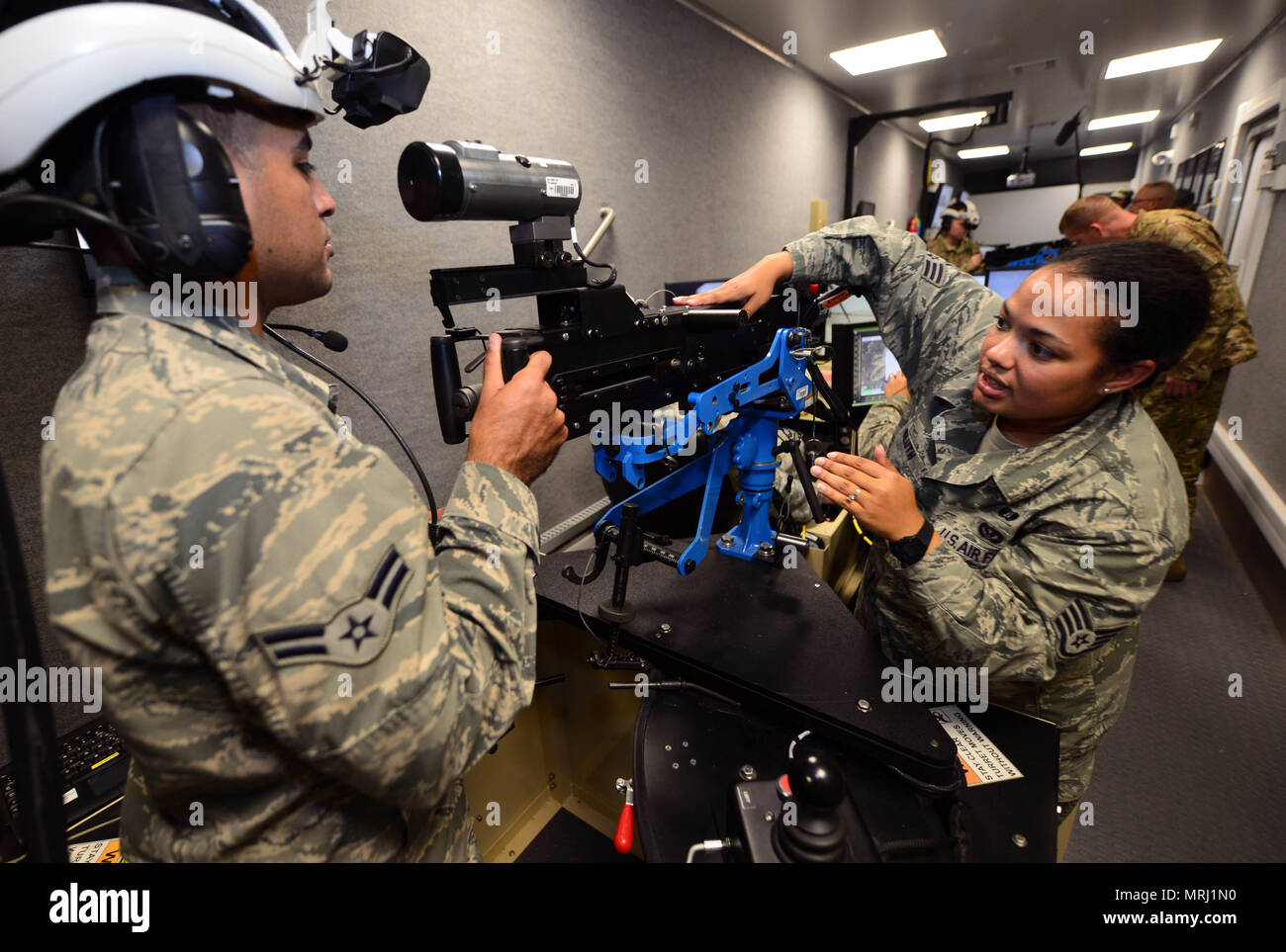 U.S. Air Force Staff Sgt. Jessica Gluth, an emergency management ...