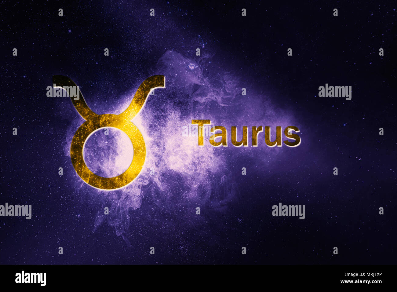 Taurus Horoscope Sign. Abstract night sky background Stock Photo - Alamy