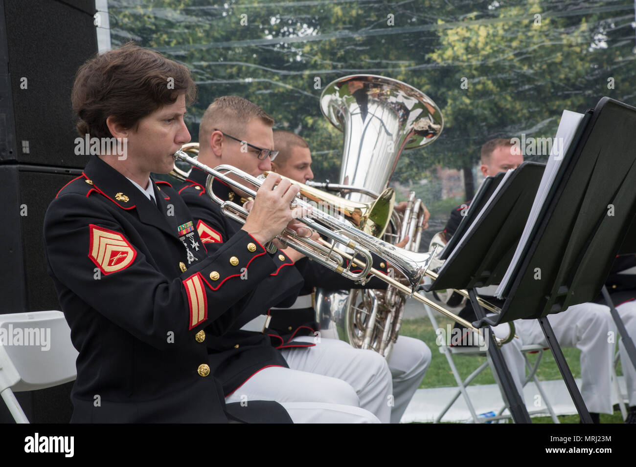 NEW YORK – Staff Sgt. LeAnn Splitter, trumpet instrumentalist with ...