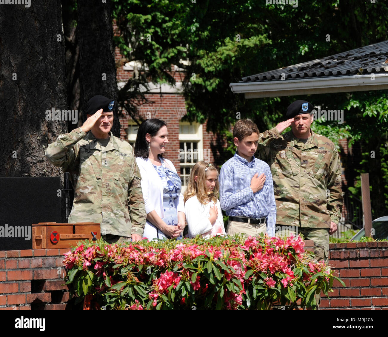 7th ID CG MG Thomas S. James, COL Christopher Wendland, his wife ...