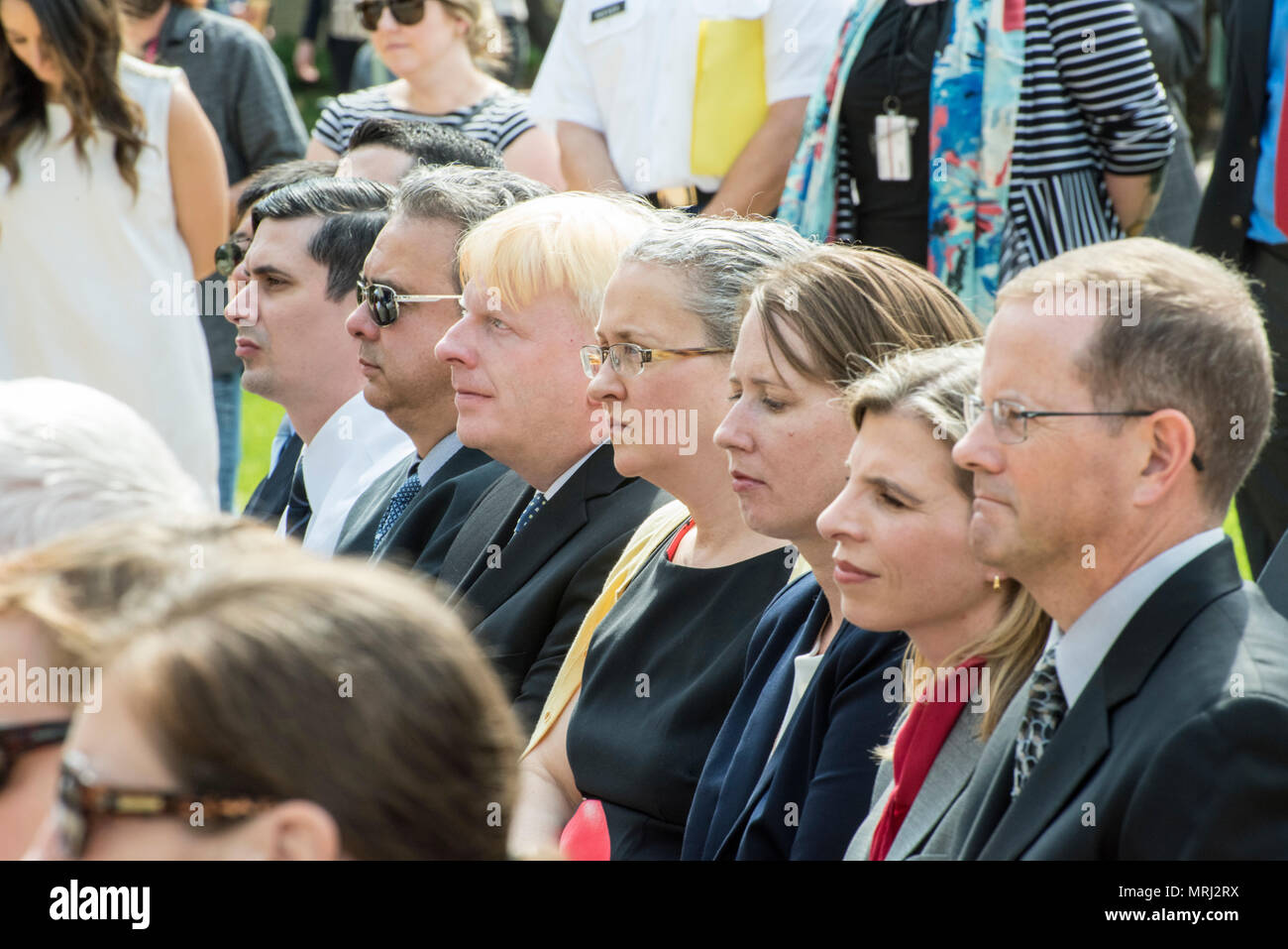Dr. Andrew Guenthner (third from left) sits with fellow DoD Scientists ...