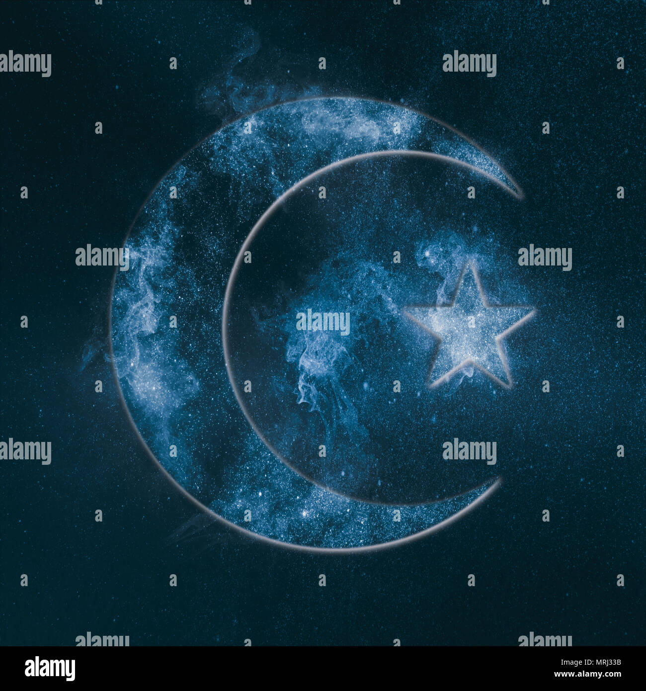 Islamic starry night sky hi-res stock photography and images - Alamy