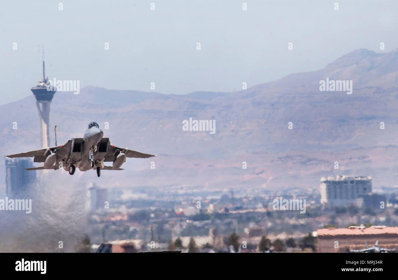 An F-15 Eagle from the 433rd Weapons Squadron, Nellis Air Force Base ...