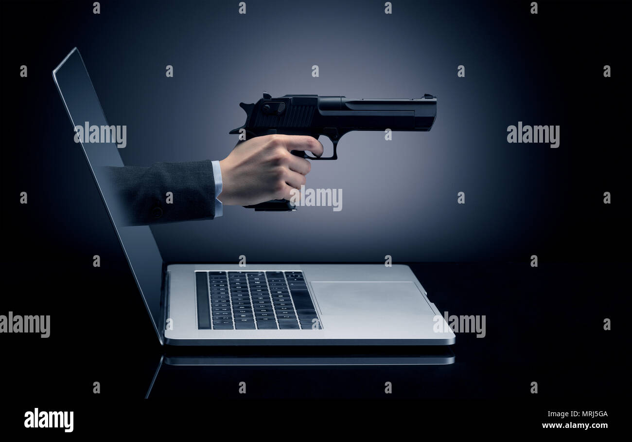 Arm coming out of computer screen hi-res stock photography and images ...