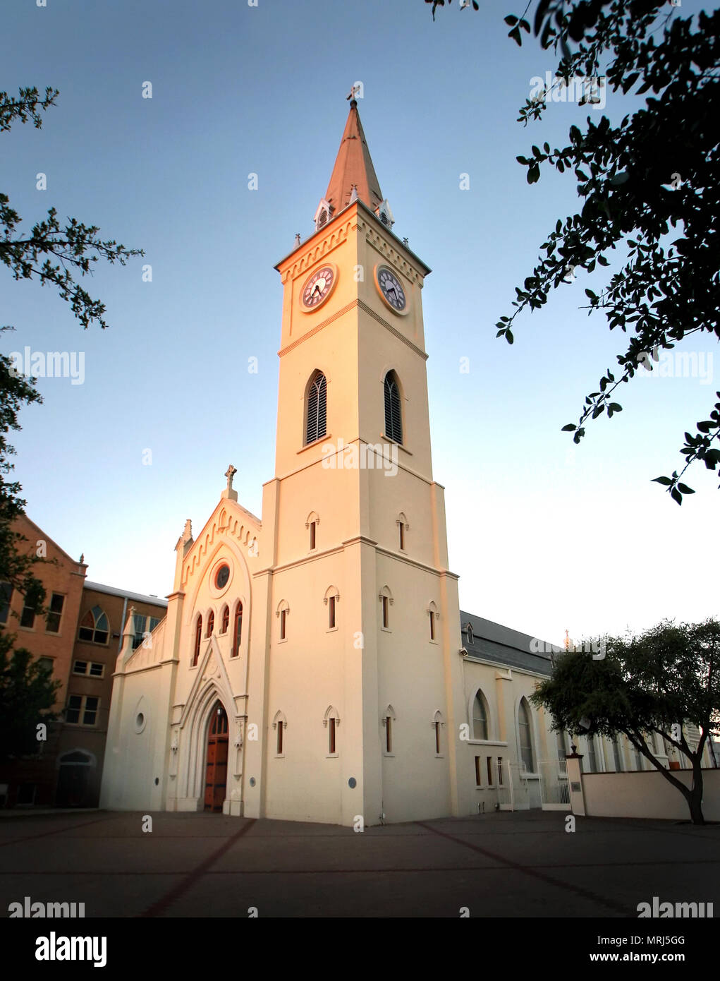 San Augustine Cathedral Laredo, Texas at sunrise Stock Photo - Alamy
