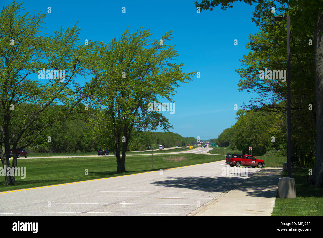 Rest stop just south of Holland, Michigan on I-196 Stock Photo - Alamy