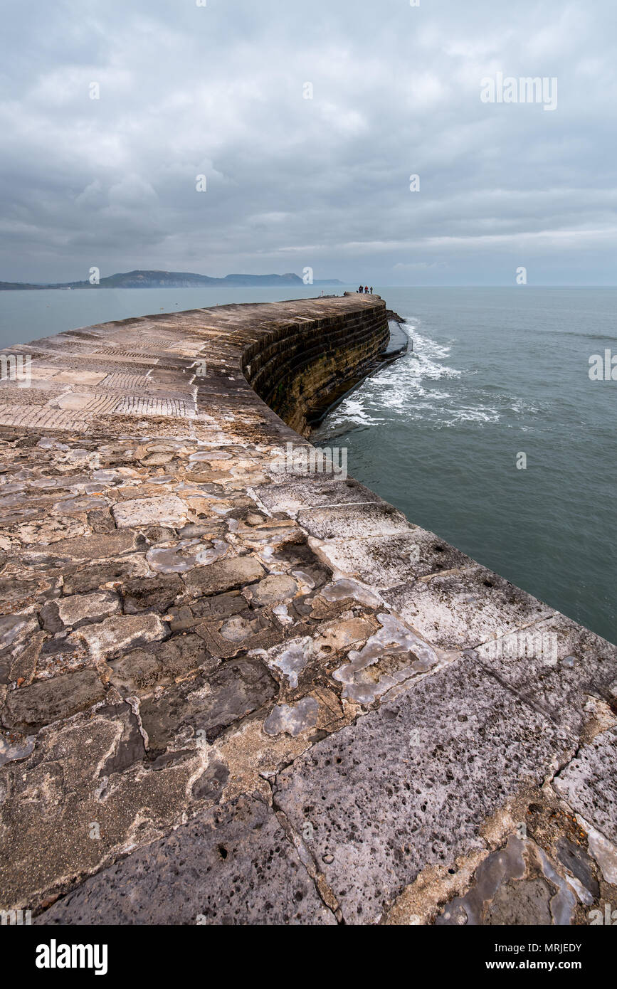Dorset coast sea defence wall hi-res stock photography and images - Alamy