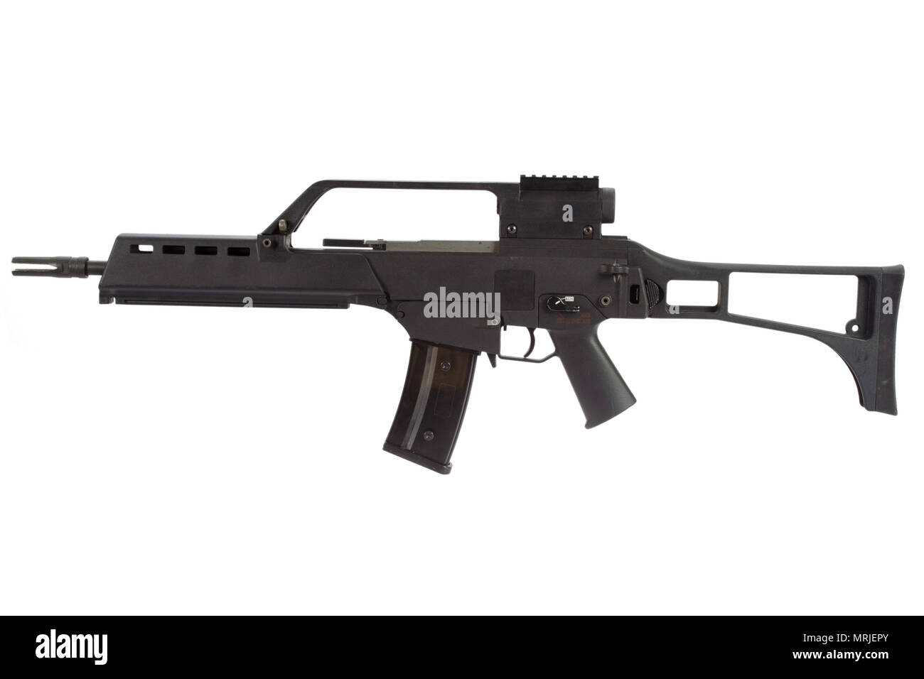 modern assault rifle isolated on a white background Stock Photo - Alamy